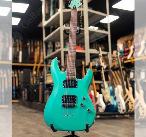 Schecter C-6 Deluxe Satin Aqua