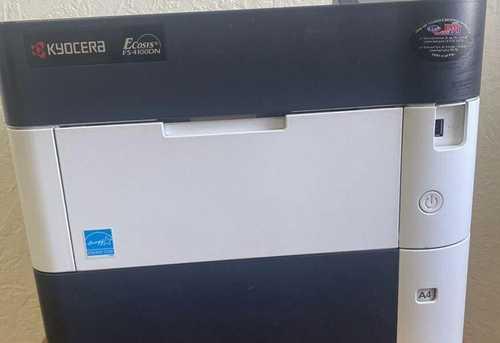Принтер лазерный kyocera FS-4100DN, ч/б, A4, б/у