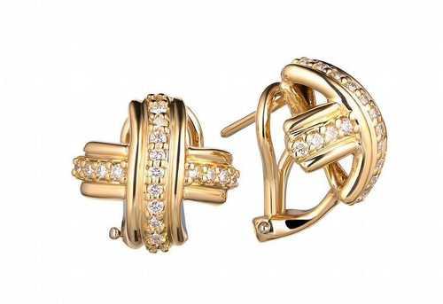 Tiffany & Co Signature Diamond Cross Earrings