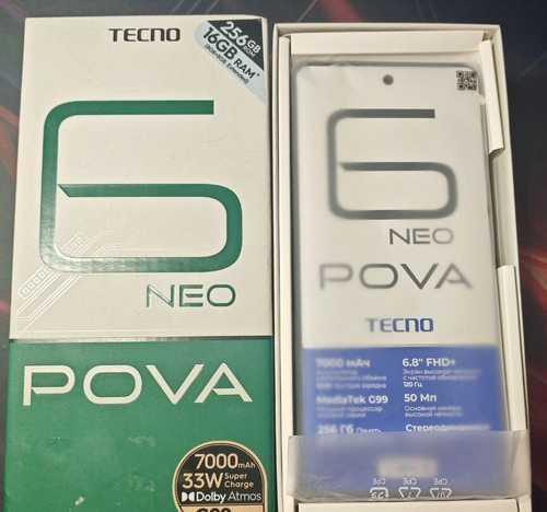 TECNO Pova 6 Neo, 8/256 ГБ