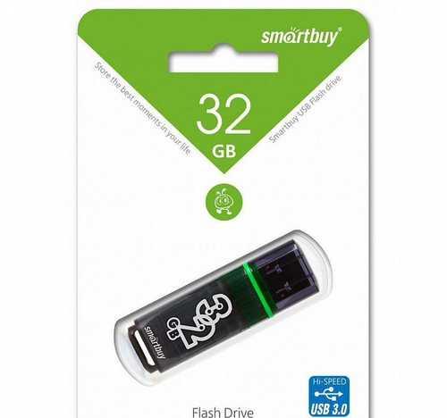 Флеш-накопитель Smartbuy Glossy series 32GB Dark G