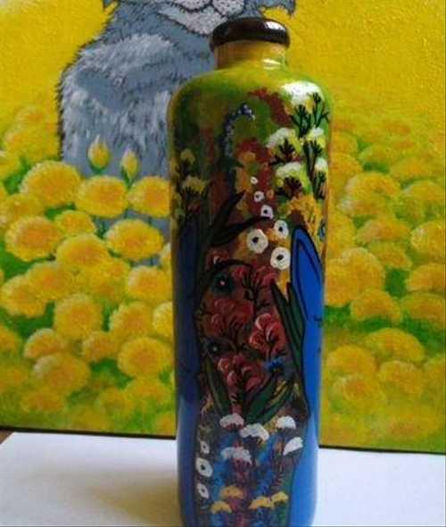 Бутылка с ручной росписью