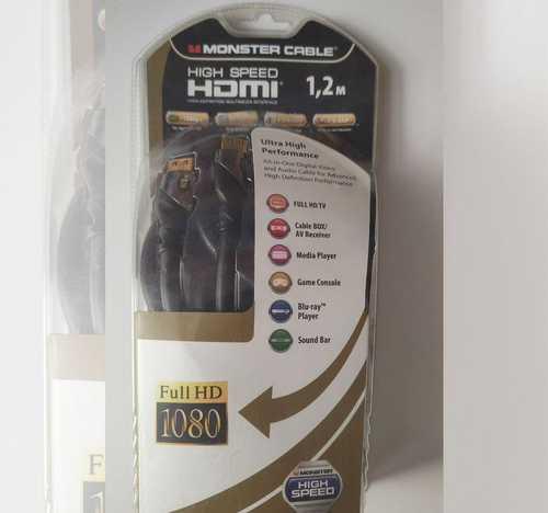 Hdmi monster cable 1,2m новый