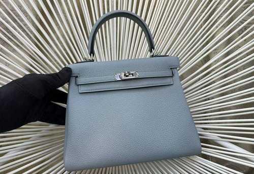 Сумка Hermes Kelly 25 Blue Lin