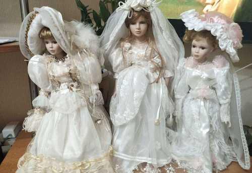 Фарфоровые куклы невесты
