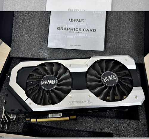 GTX 1070 Super JetStream 8Gb. Игровая на пломбе