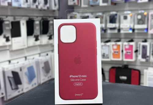 Чехол для iPhone 12 mini Silicone Case Red
