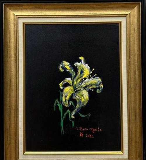 Картина на картоне «Королевская лилия» 40х30