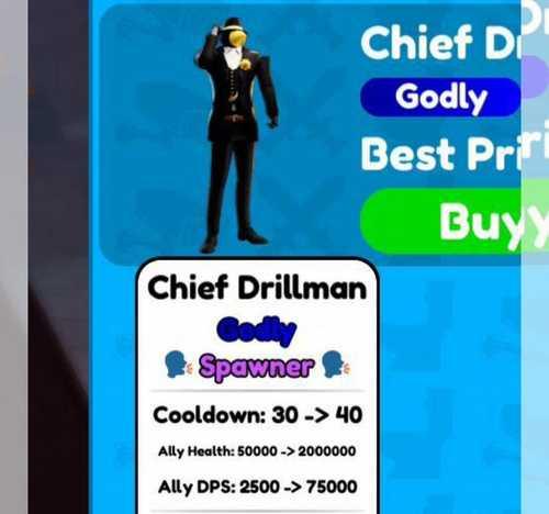 Chief drill man