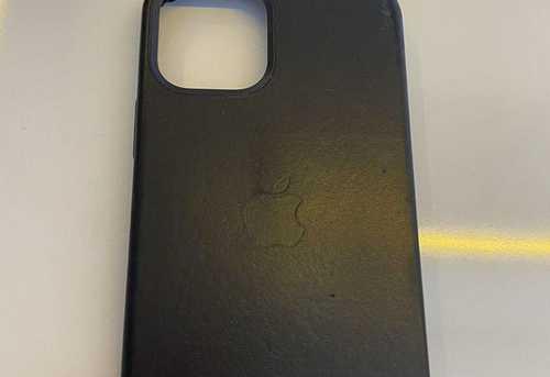 Leather case black iPhone 12 pro оригинал