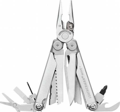 Мультитул Leatherman Wave Plus, серебристый (коробка) 832524-u1