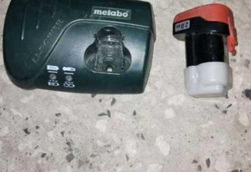 Зарядное устройство и аккумулятор metabo комплект