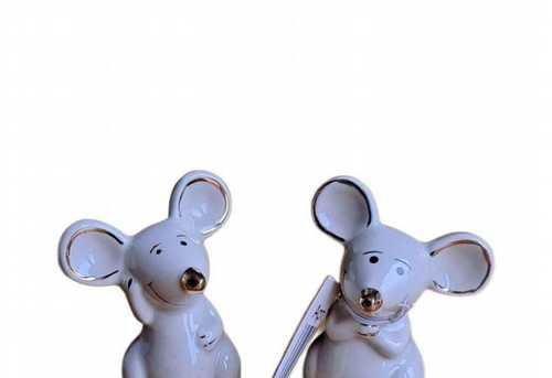 Фарфоровые статуэтки мышки