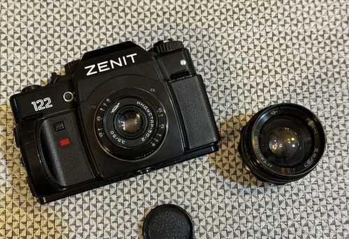 Плёночный фотоаппарат Зенит 122, объективы