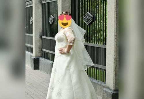 Свадебное платье. Размер 52-54