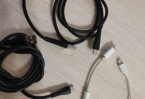 Кабель зарядки Type-c micro usb lightning Айфон