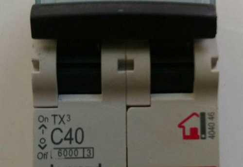 Автомат Legrand TX3 (404046) 2P 40 А тип C 6 кА 23