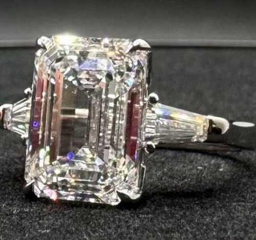 Кольцо с бриллиантом 5.22ct, D, VVS2, IGI, CVD