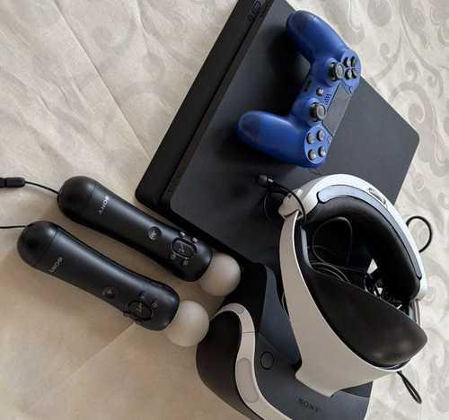 Приставка Playstation 4 slim   Playstation VR очки