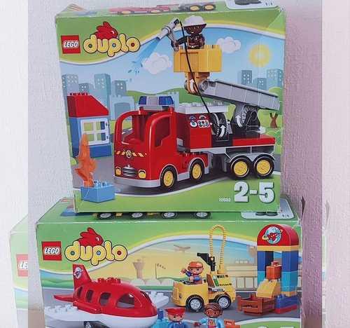 Lego duplo пожарная станция и аэропорт