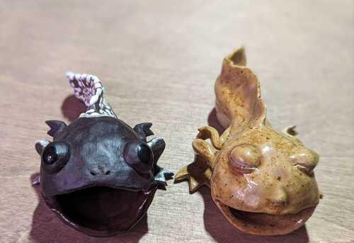 Фигурки лягушки керамика ручной работы