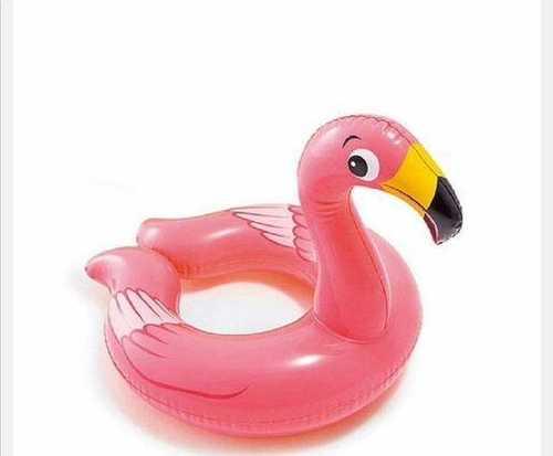 Надувной круг для плавания фламинго