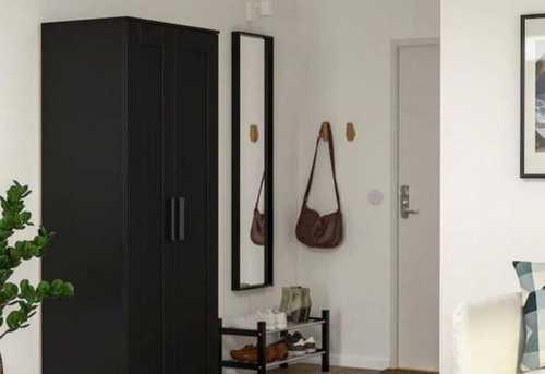 Шкаф Икеа платяной бримнэс, 78x190 чёрный
