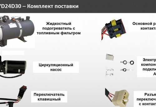 Дизельный подогреватель двигателя 24В