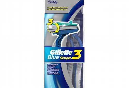 Gillette Бритвенный станок Blue Simple 3, #310315
