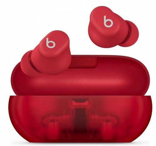 Наушники Beats Solo Buds Transparent Red