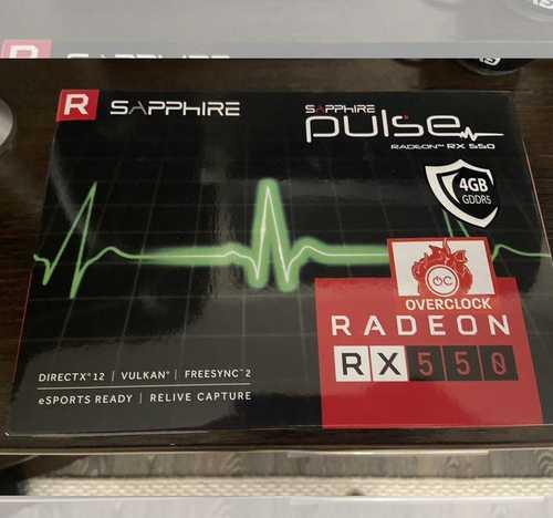 Видеокарта Sapphire AMD Radeon RX 550 pulse OC 112