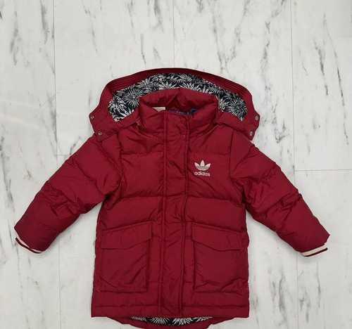 Зимний пуховик adidas 110 размер