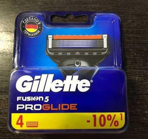 Лезвия для бритья Gillette fusion 5 Pro Glide 4шт