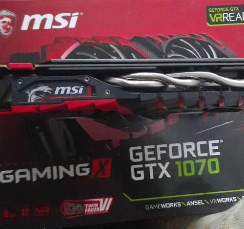 Видео карта MSI GTX 1070 8GB