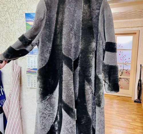 Шуба мутон зима теплая