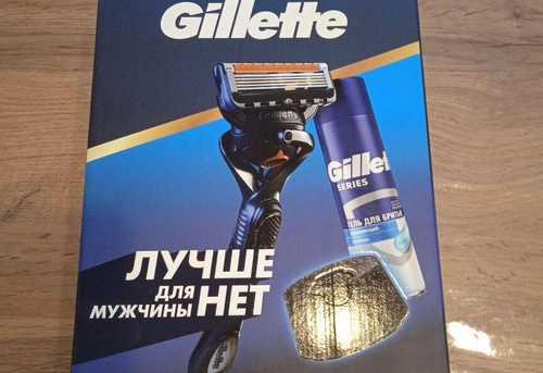 Подарочный набор Gillette. Бритва, гель для бритья