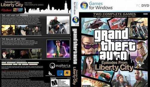 Две Лицензионные игры "GTA Liberty City" XBox 360