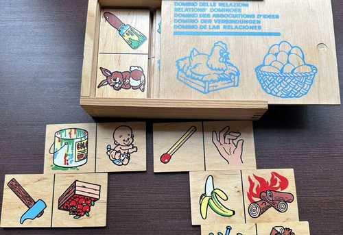 Детское деревянное домино от Lam Toys