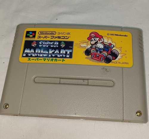 Игра Super Mario kart для Super Nintendo Famicom