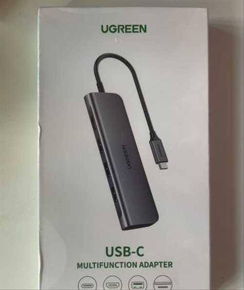 Адаптер Ugreen hub USB-C