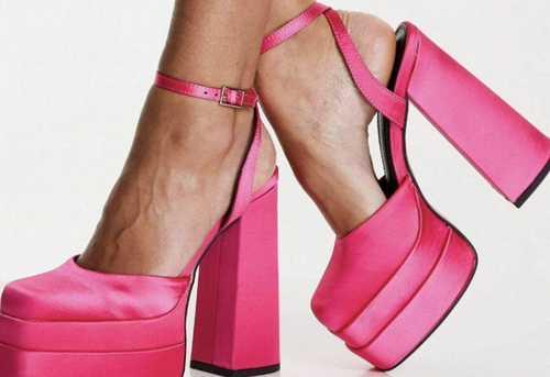 Туфли ASOS, фуксия, атлас 39р