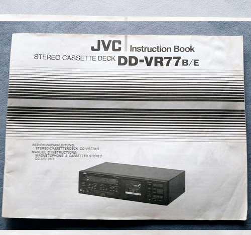 Инструкция, кассетная дека JVC DD-VR77 b/e