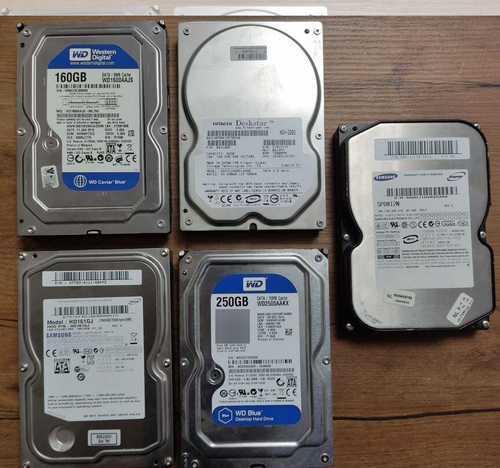 Жесткий диск hdd wd seagate hitachi 160/250 гб