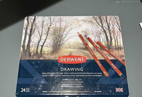 Цветные карандаши derwent drawing 24 шт