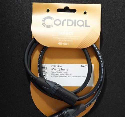 Кабель Cordial   Neutrik XLR