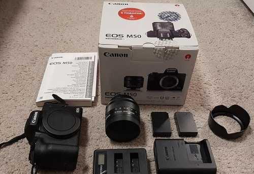 Canon m50 + объектив 15-45 STM Беззеркалка