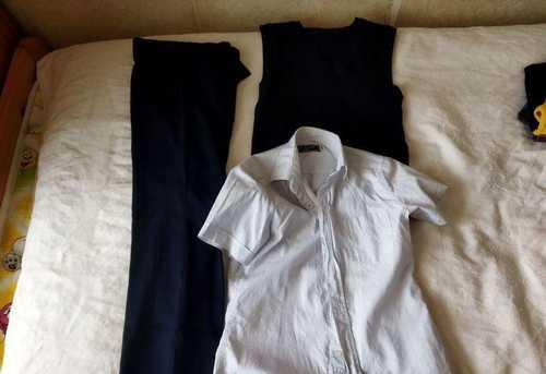 Школьная форма брюки, жилет, рубашки, полувер