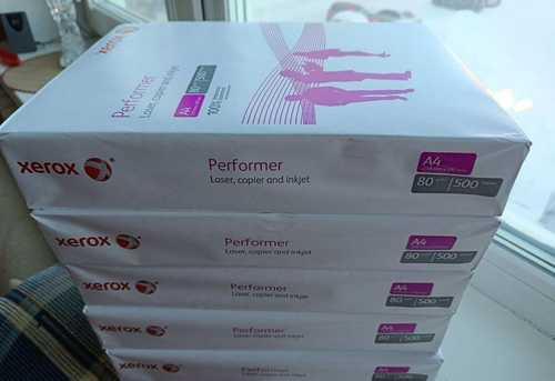 Офисная белая бумага А4 Xerox Performer 5 пачек