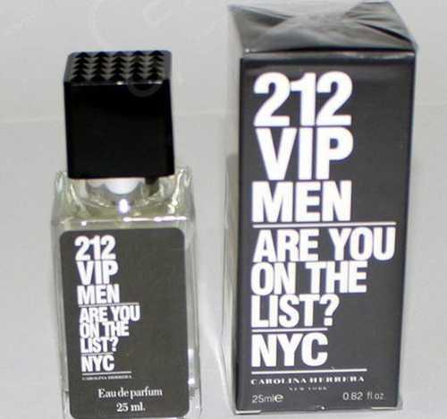 Мини-парфюм мужской C.H.212 VIP Men Edp, 25 ml