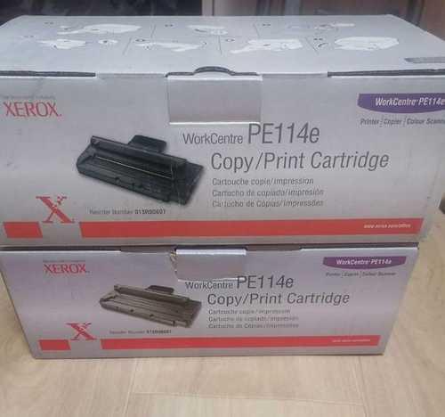 Картриджи xerox pe114e новые